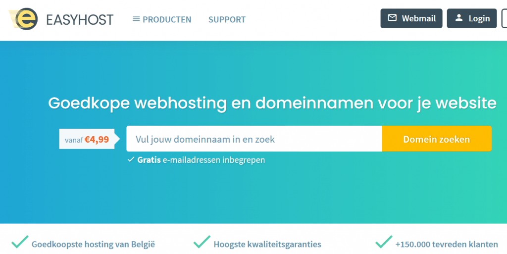 Easyhost.be review - Voordelen, nadelen en eigen ervaringen Easyhost